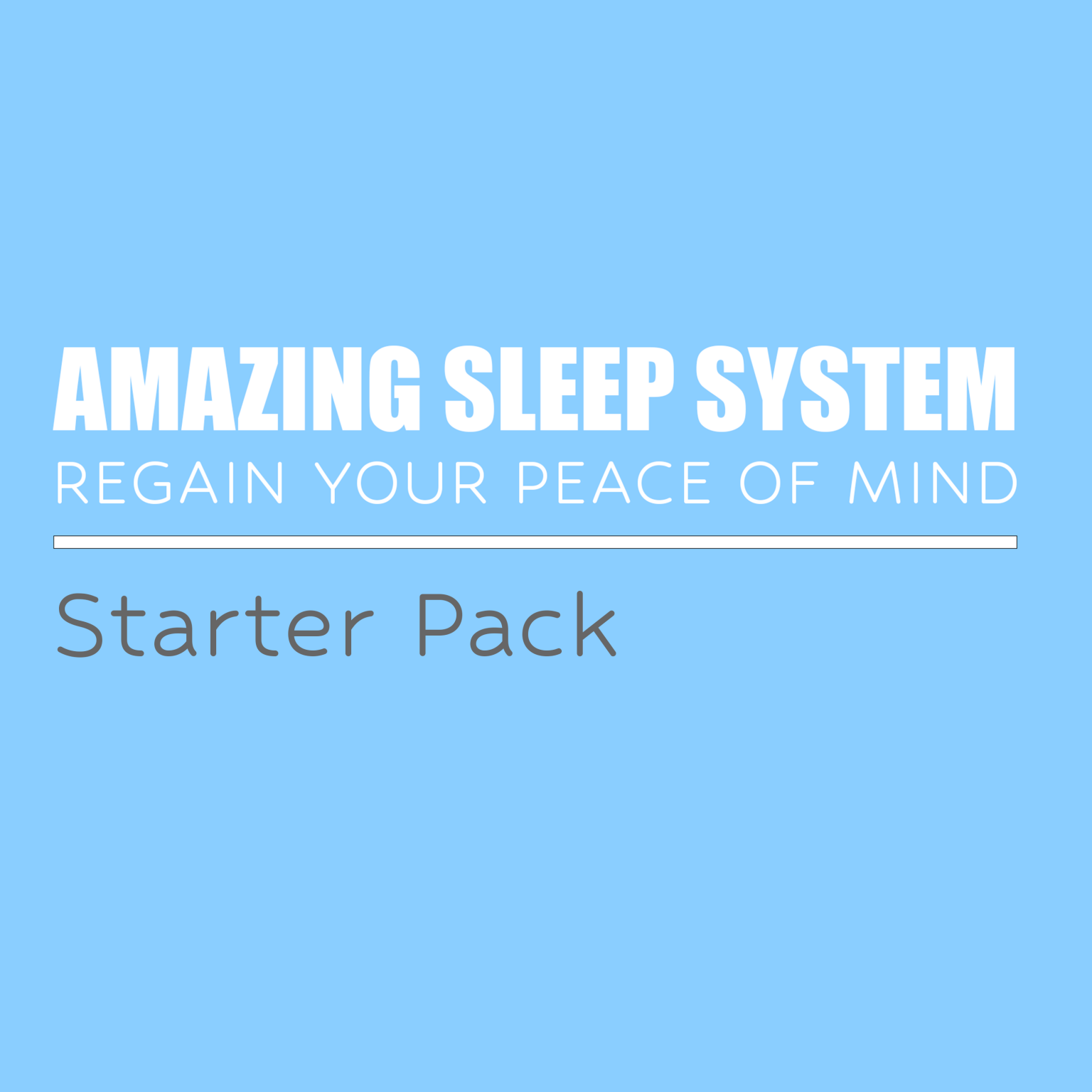 Starter Pack - Amazing Sleep System